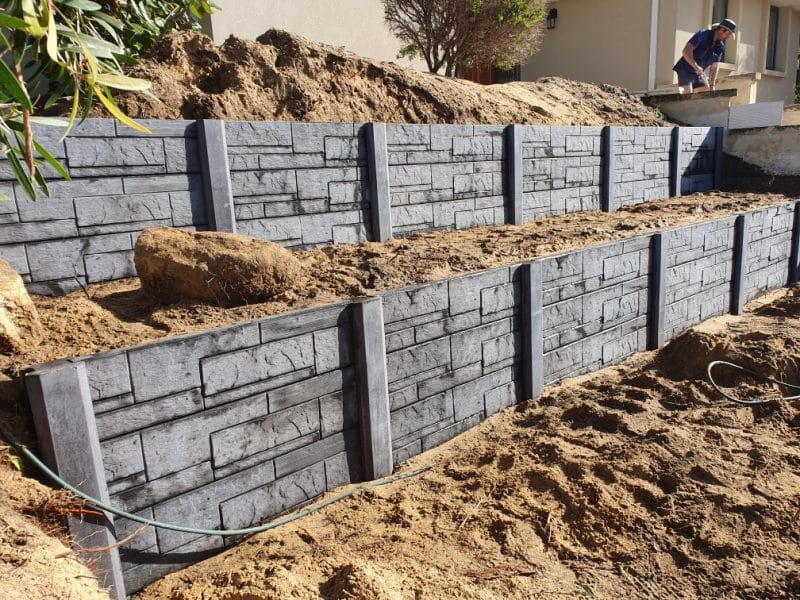 Panel and Post Retaining Walls Perth | Installation Specialists ...